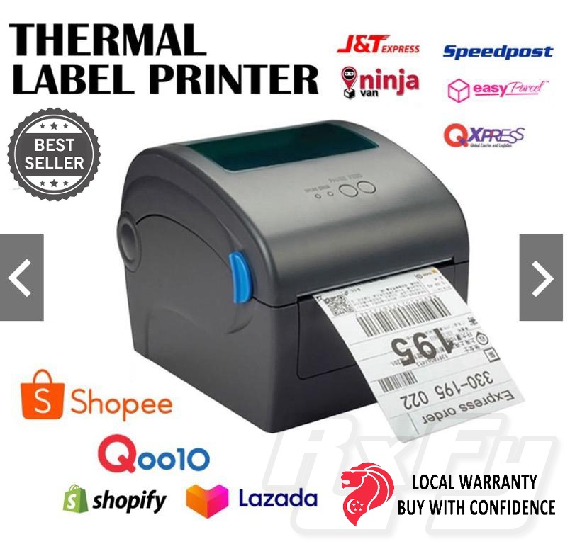 A6 Thermal Label Printer USB / Bluetooth Printer for Waybill Label ...