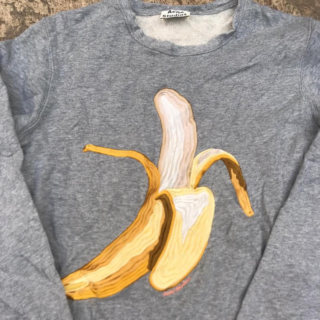 acne studios casey banana authentic crewneck not chicago bulls, Fesyen ...