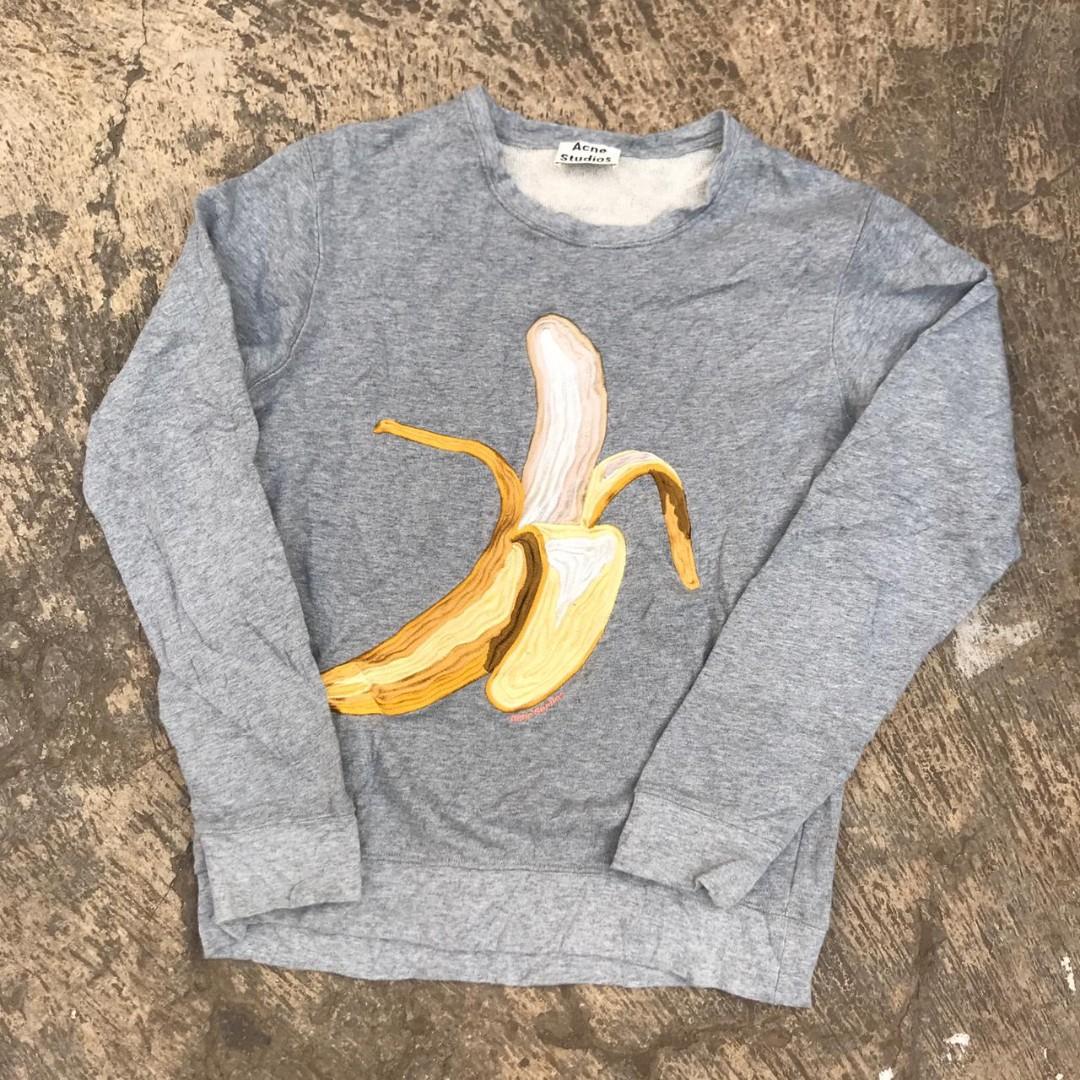 acne studios casey banana authentic crewneck not chicago bulls, Fesyen ...