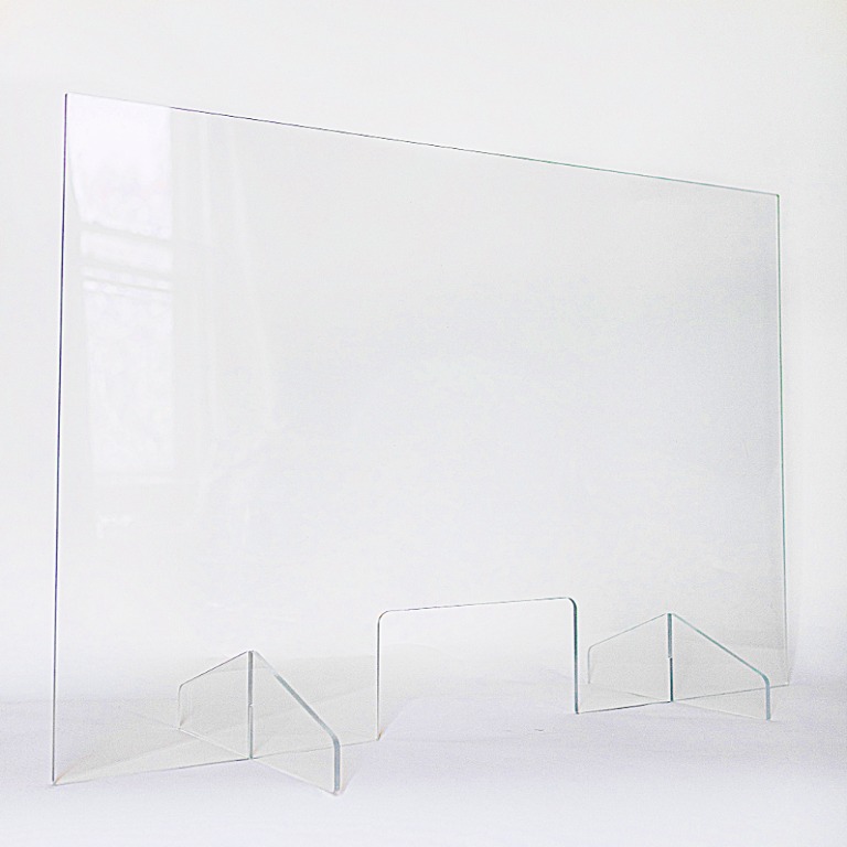 Acrylic Barrier / Divider / Stand / Sneeze Guard for Tables and Desks ...