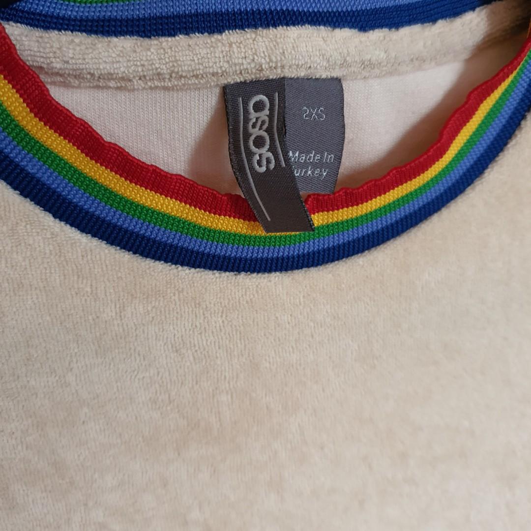 ASOS Rainbow Collar Shirt, Women's Fashion, Tops, Shirts on Carousell