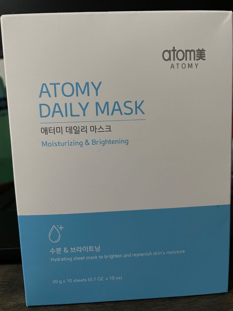 Atomy Daily Mask Moisture&Brightening, Beauty & Personal Care, Face ...