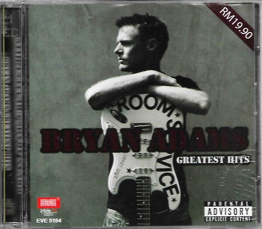 Bryan Adams Greatest Hits CD Original Artist, Hobbies & Toys, Music ...