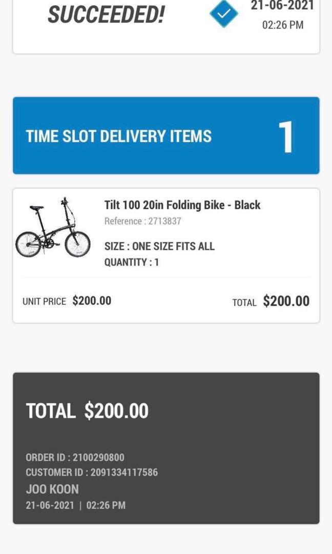 BTWIN TILT 100 from Decathlon, Sports Equipment, Bicycles & Parts ...