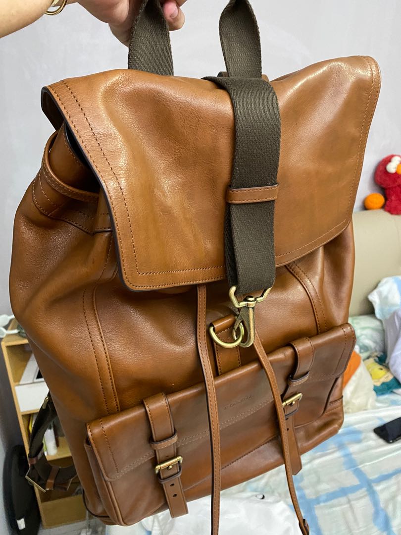 Coach Bleecker in Leather Backpack , Men's Fashion, Bags, Backpacks on ...
