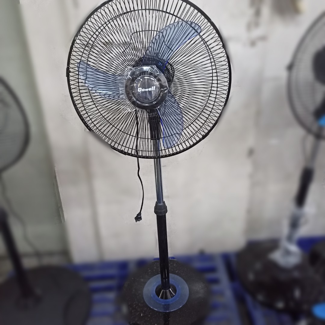 Dowell 16 inches electric fan banana blade stand fan blue and black ...