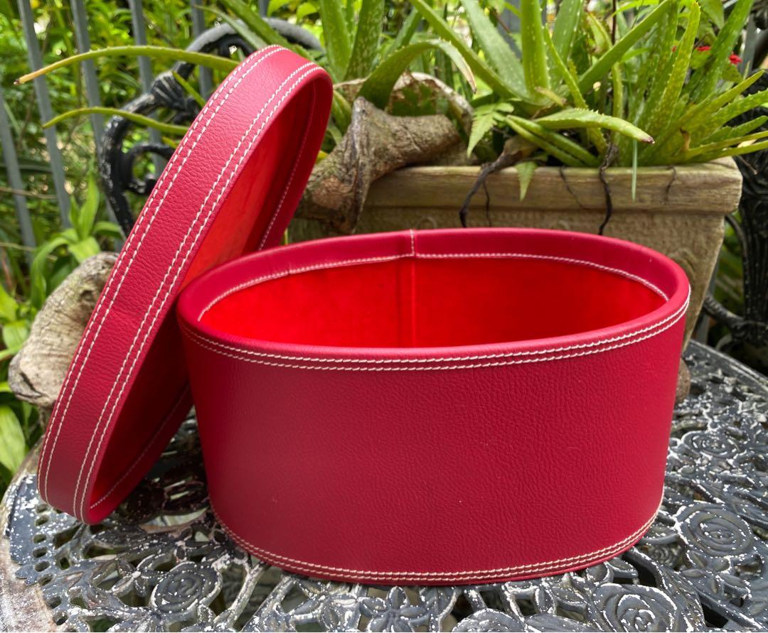 Elegant Red Storage Boxes, Gift Boxes, Special Oval shape, available in ...