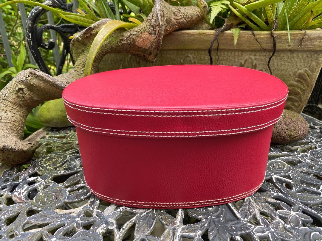 Elegant Red Storage Boxes, Gift Boxes, Special Oval shape, available in ...