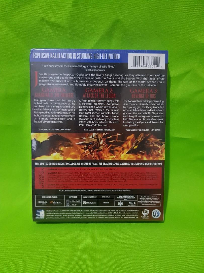 Gamera Trilogy Blu Ray Bluray Rare, Hobbies & Toys, Music & Media, CDs & DVDs on Carousell