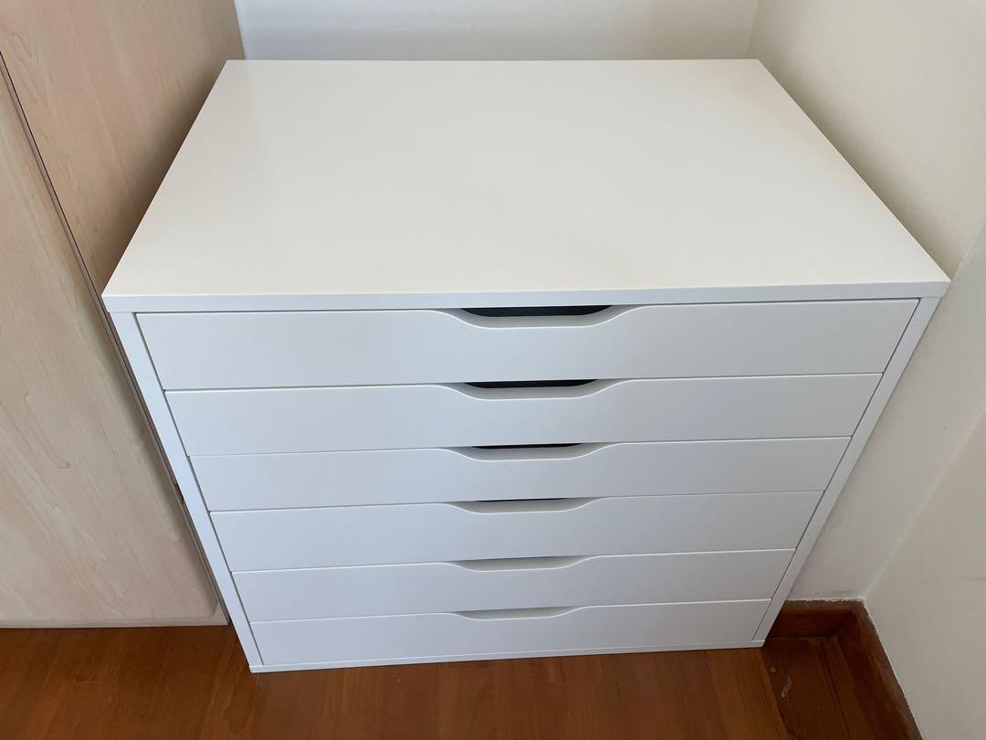 IKEA ALEX chest of drawers, Furniture & Home Living, Furniture, Shelves ...