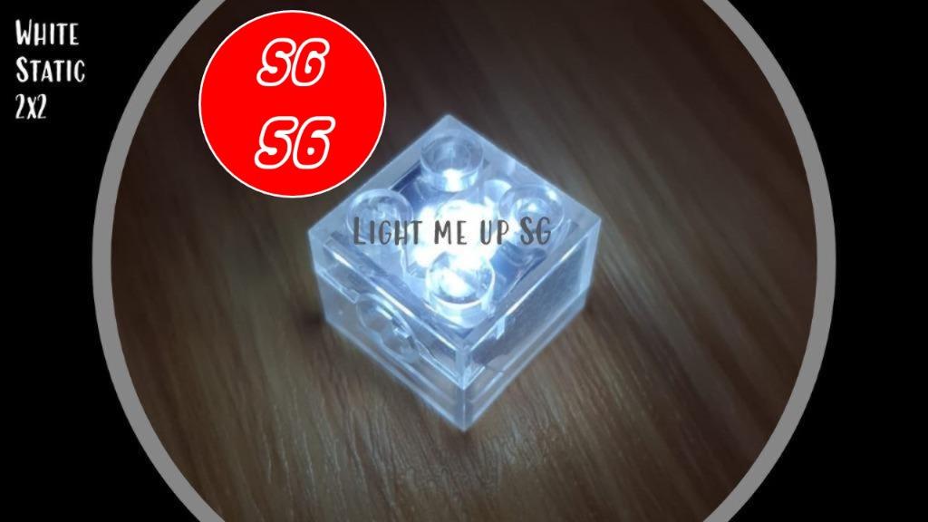 Lego Light bricks (White static) 2x2, Hobbies & Toys, Toys & Games on ...
