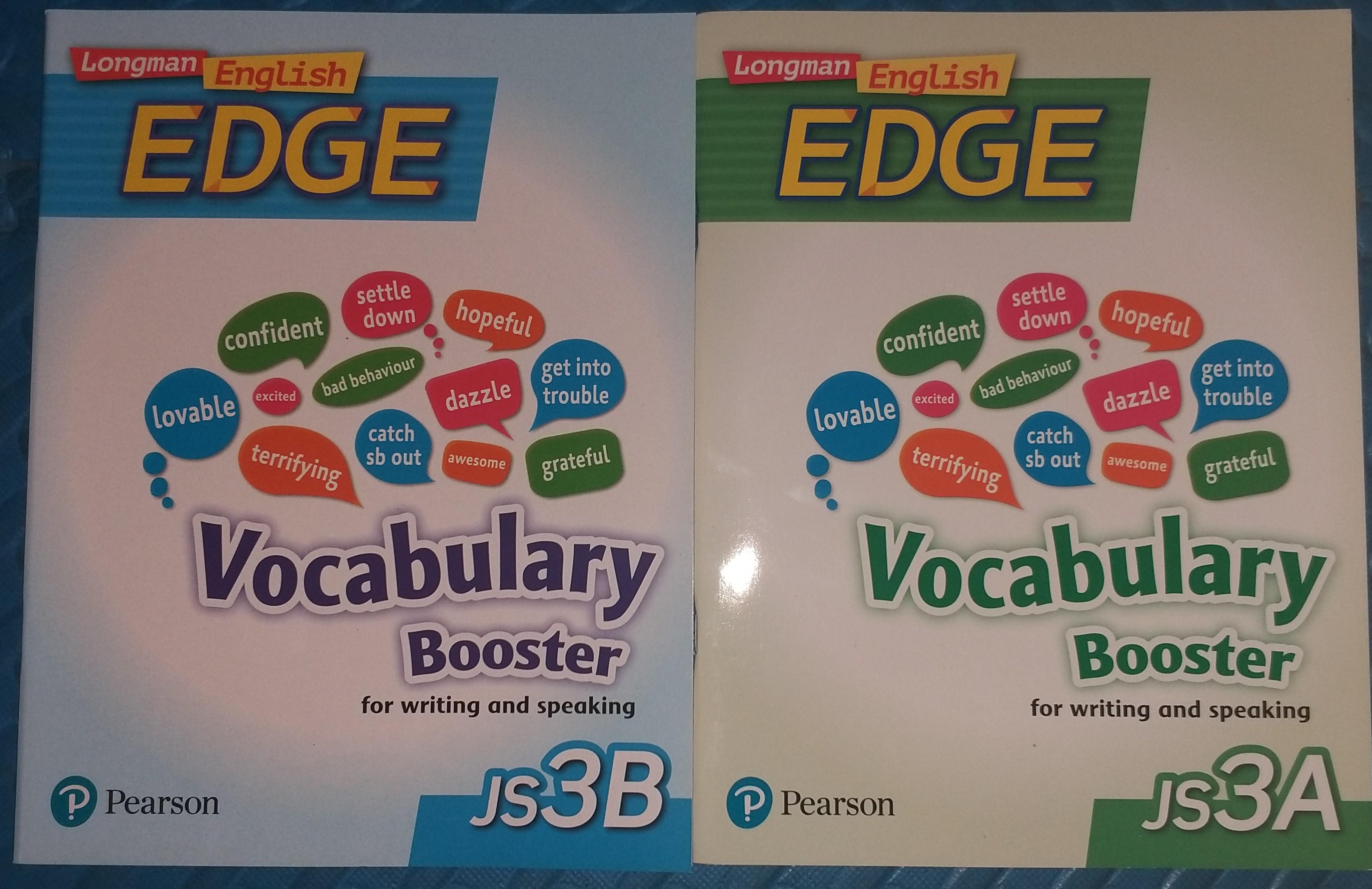 Longman English Edge Vocabulary Booster JS3A JS3B, 興趣及遊戲, 書本 & 文具, 書本及 ...