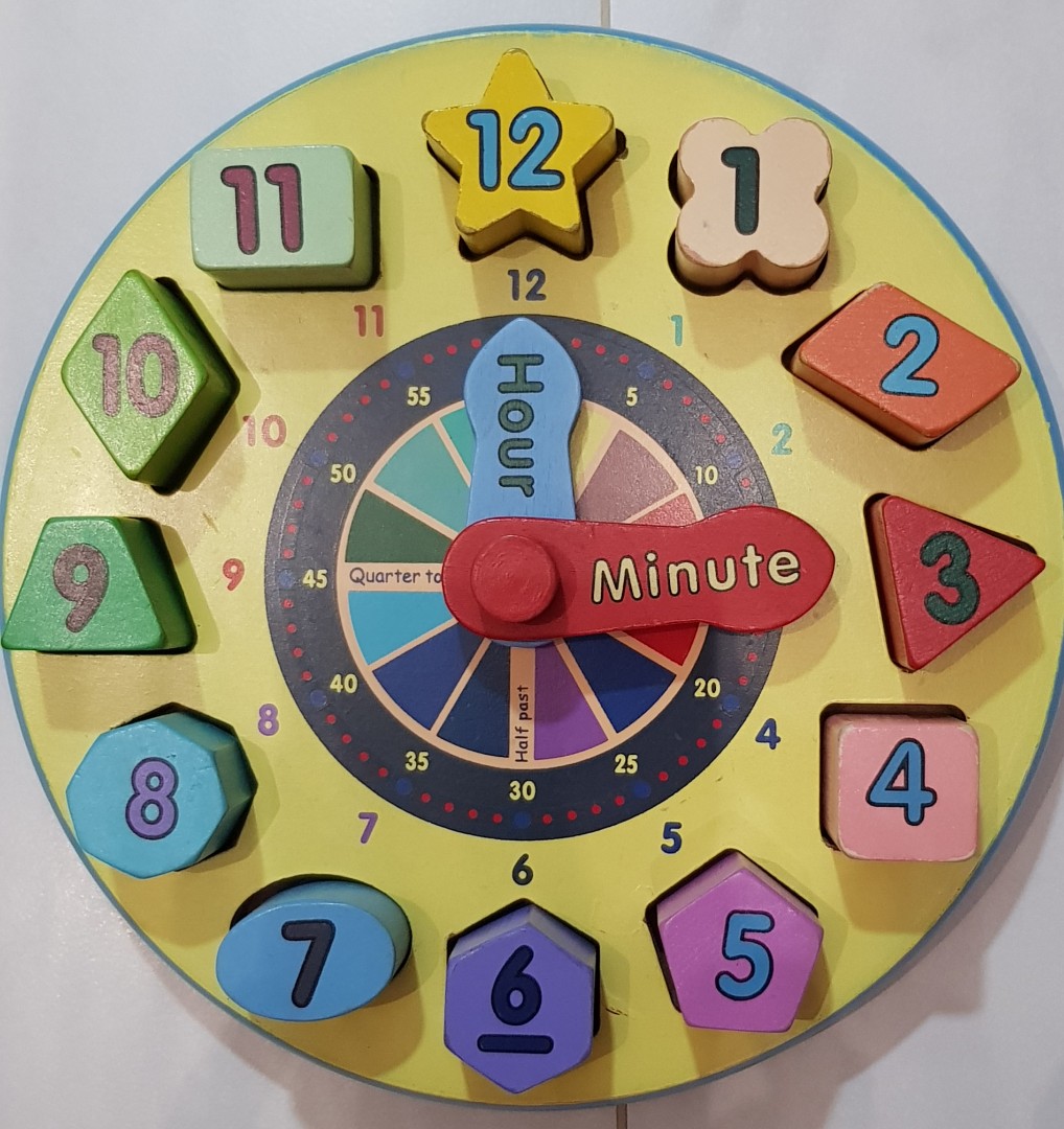 Melissa & Doug Shape Sorting Clock, Babies & Kids, Infant Playtime on Carousell