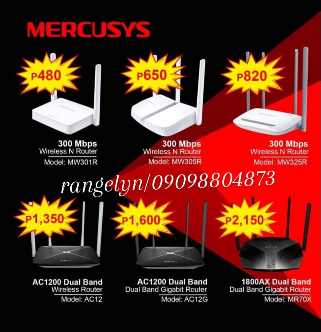 MERCUSYS WIFI ROUTERS, Computers & Tech, Parts & Accessories ...