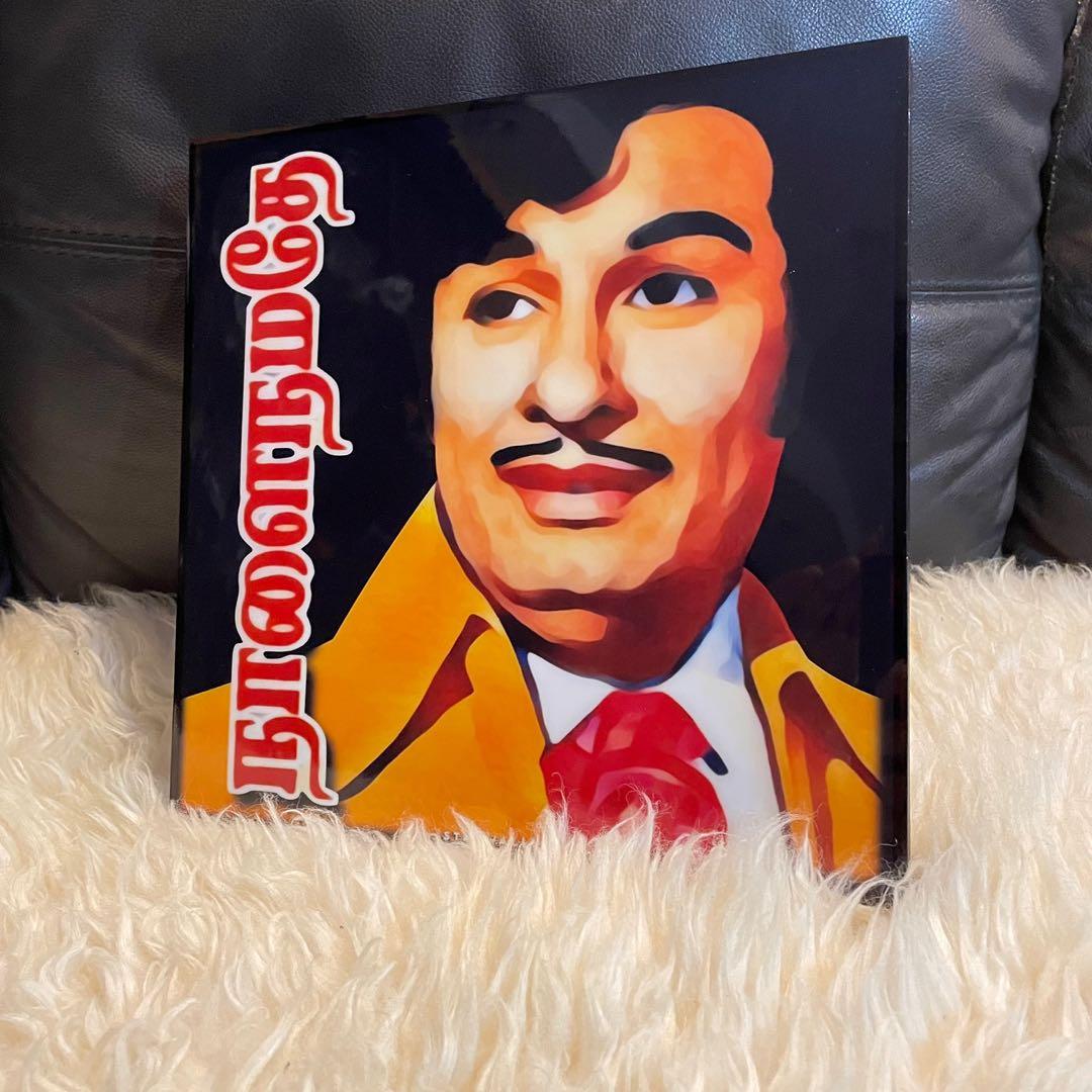 MGR : Motivational Tamil movie stars Pop Art Poster Frame, Furniture ...