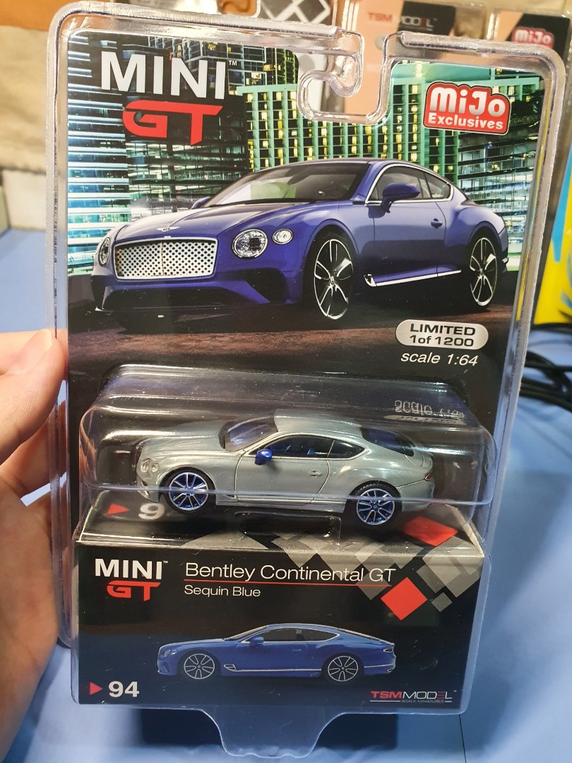 Mini GT Bentley Continental GT (CHASE) Orange Flame & Sequin Blue ...