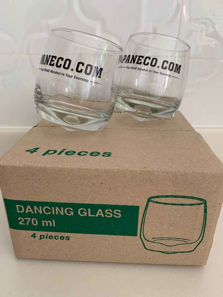 Paneco Dancing Wine Glass (BNIB), Furniture & Home Living, Kitchenware ...