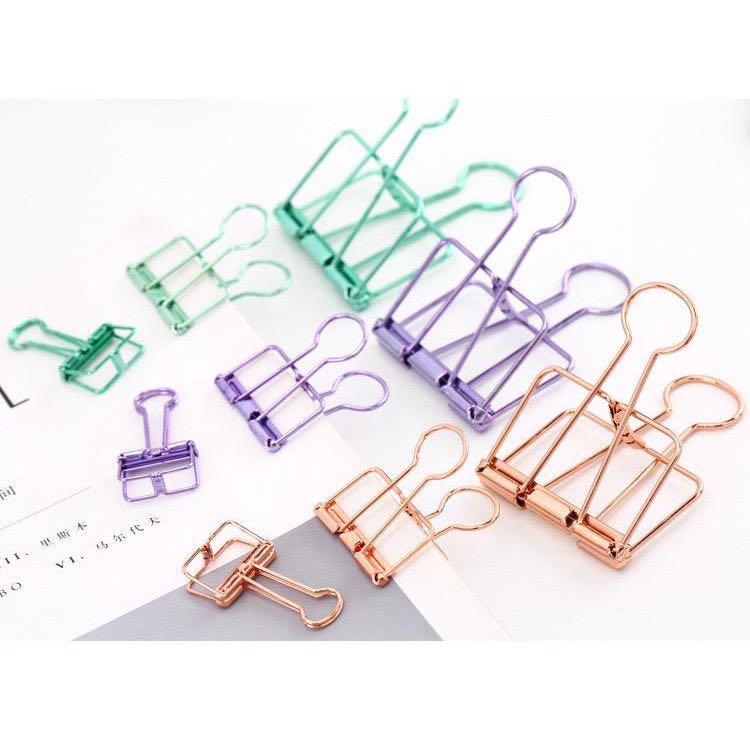 Paper clip besi Jepit kertas lucu aesthetic warna ungu lilac, Buku ...