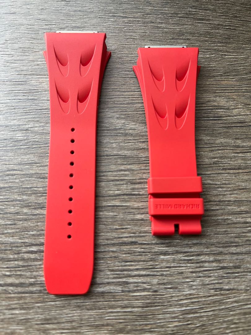 Richard Mille Rm11-03 watch strap. Red!!, Luxury, Watches on Carousell