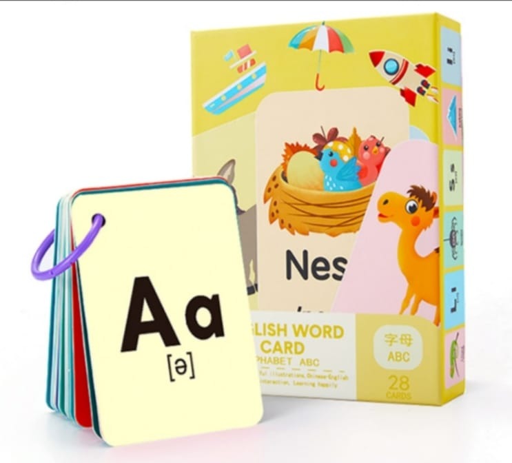 SALES [SG STOCK] ALPHABETS Double Sided ABC Flash card educational ...