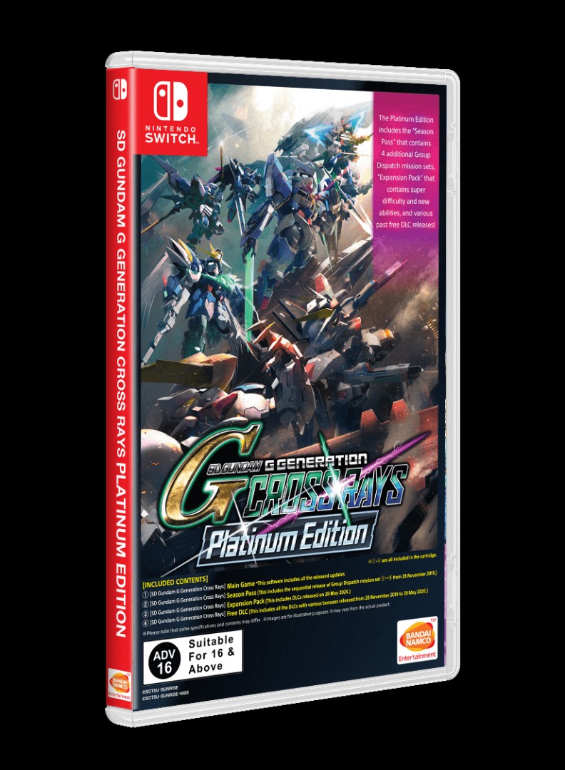 SD Gundam G Generation Cross Ray Platinum Edition, Video Gaming, Video ...