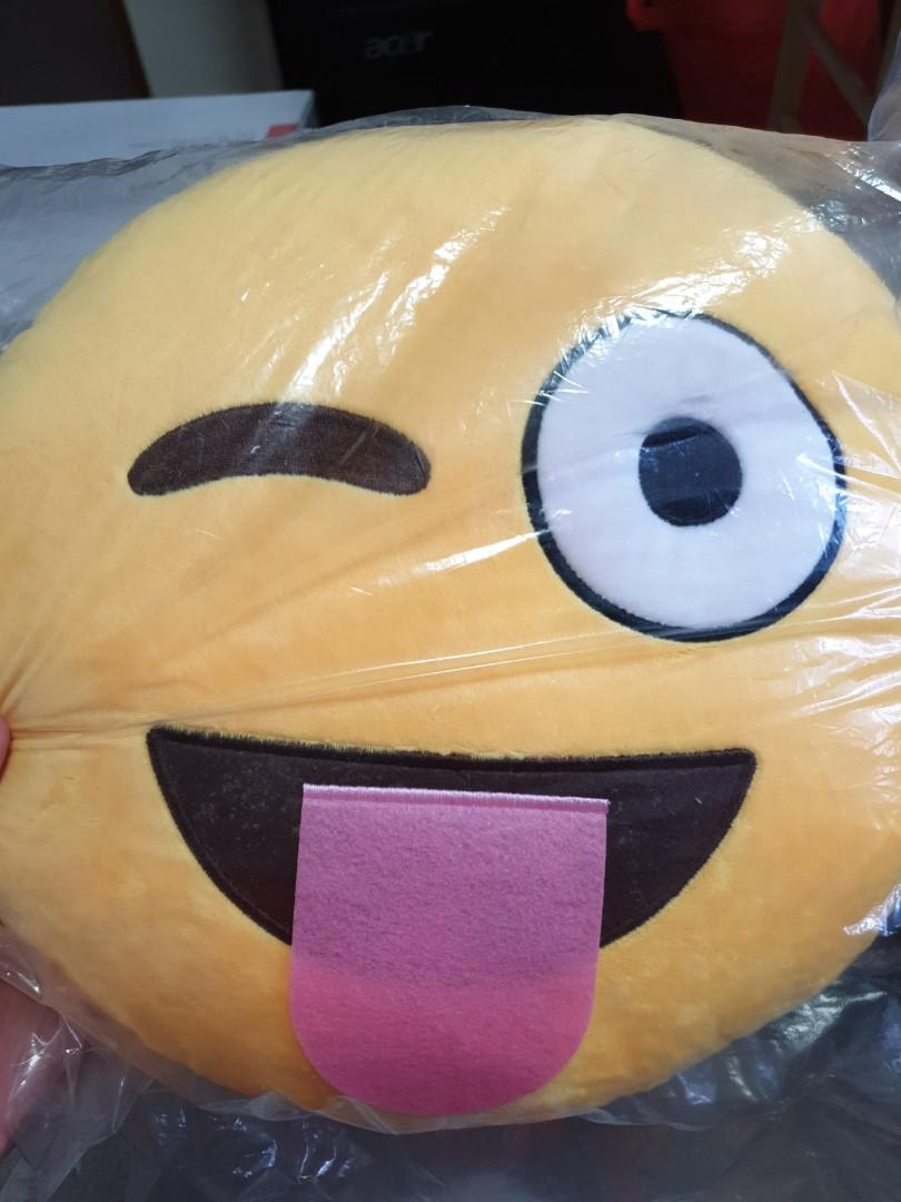Smiley Face Cushion, Furniture & Home Living, Home Decor, Cushions ...
