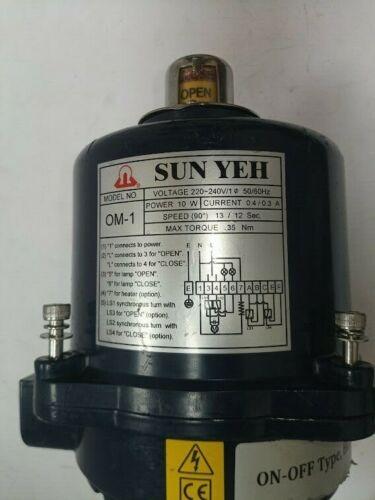 Sun yeh OM-1 quarter turn electric actuator OM series sunyeh, Computers & Tech, Parts ...