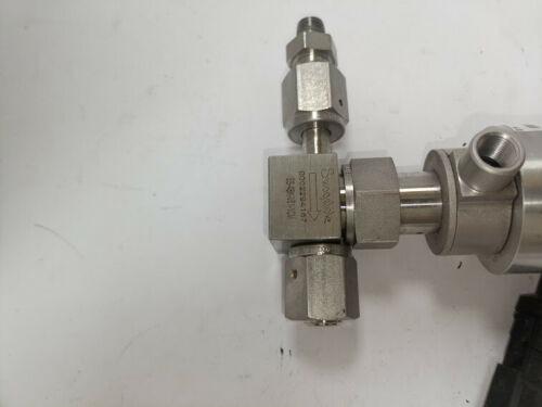 Swagelok SS-4BK-V51-1CM SS Bellows Sealed Valve Gasketed PCTFE Stem Tip ...