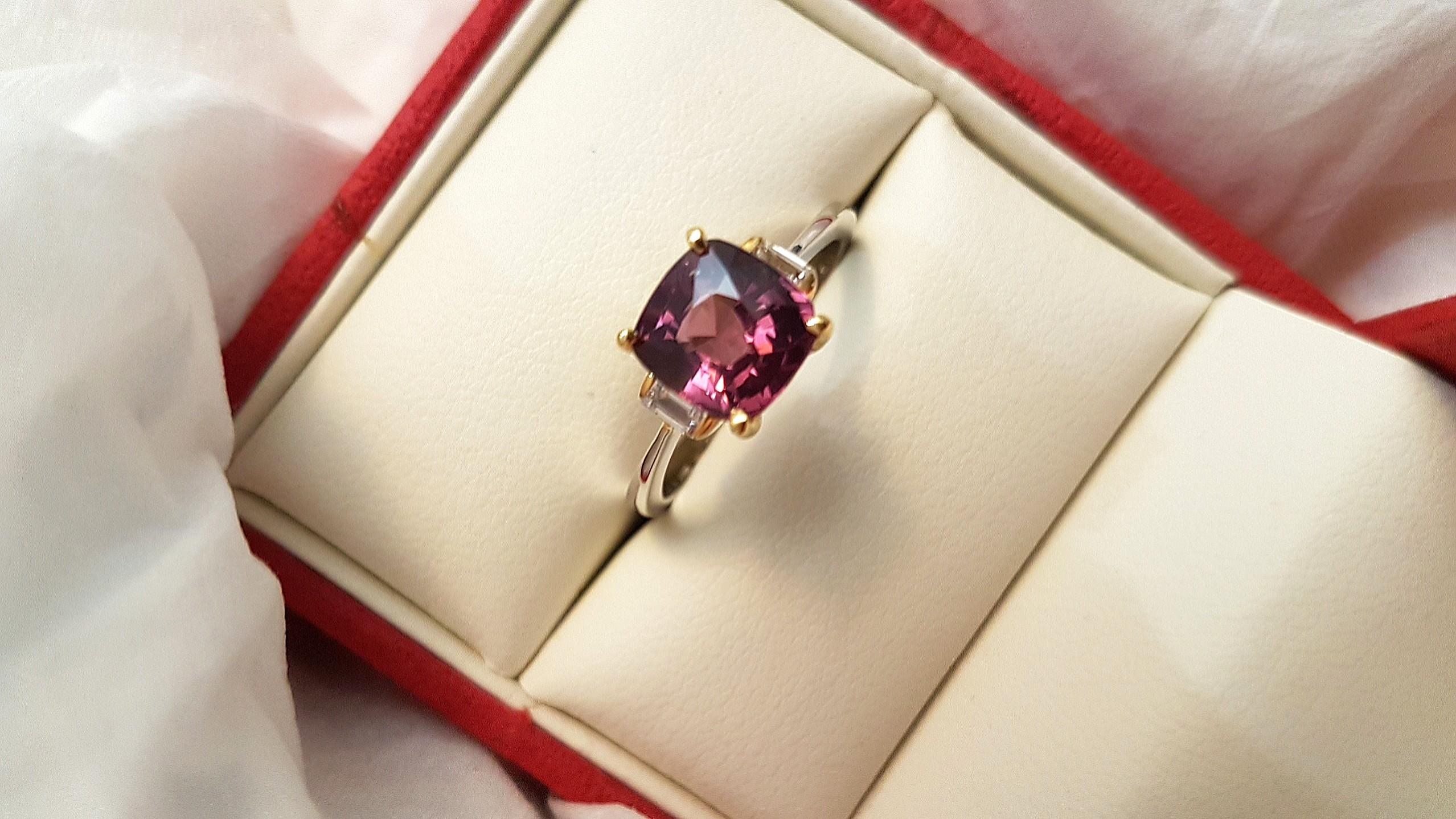 MYANMAR MULTI-COLOURED SPINEL RING IN 18K SOLID YELLOW GOLD, Women's ...