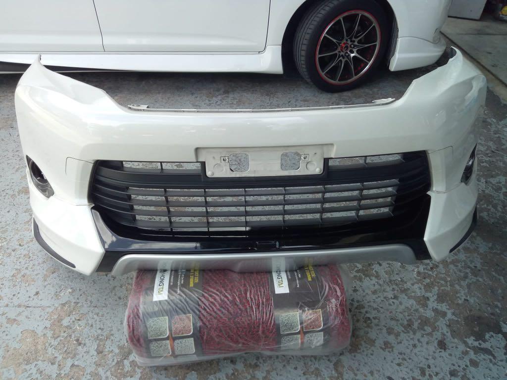 Toyota Harrier Front & Rear Bumper with Add on lip for sale, Car ...
