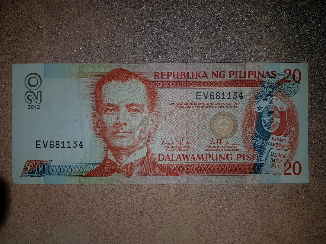 Twenty Peso Bill, Hobbies & Toys, Memorabilia & Collectibles, Currency ...