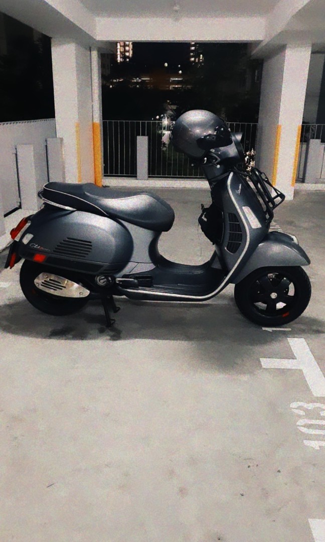 Vespa gts front rack, Motorcycles, Motorcycle Accessories on Carousell