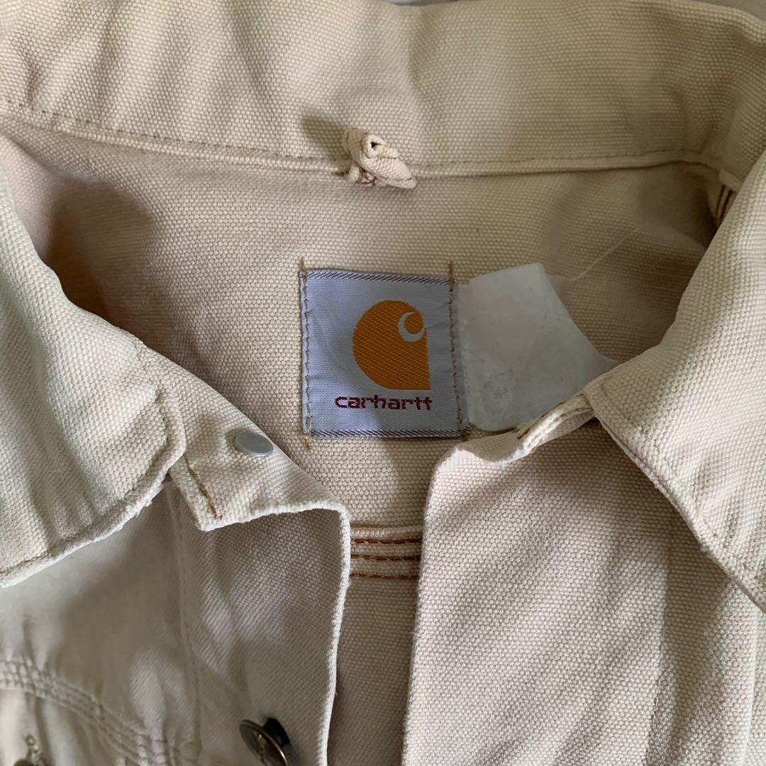 Vintage Carhartt Beige Jacket, Women's Fashion, Coats, Jackets and ...