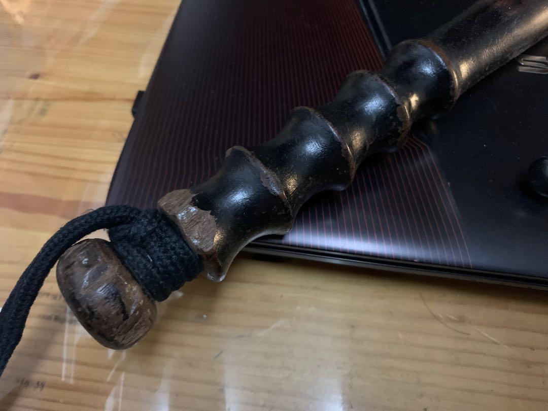 Vintage 70s Police Wooden Baton Full Sized and miniature baby baton ...
