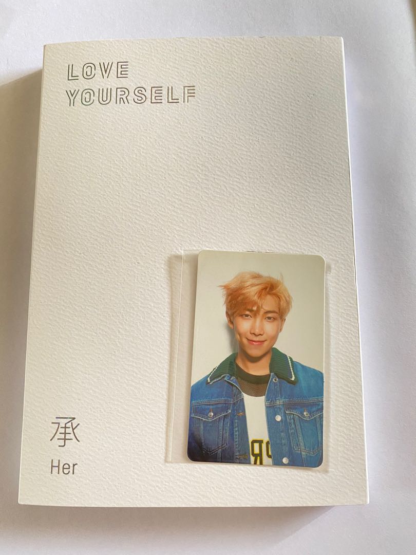 wts bts love yourself ly her album ver v namjoon rm pc photocard ...