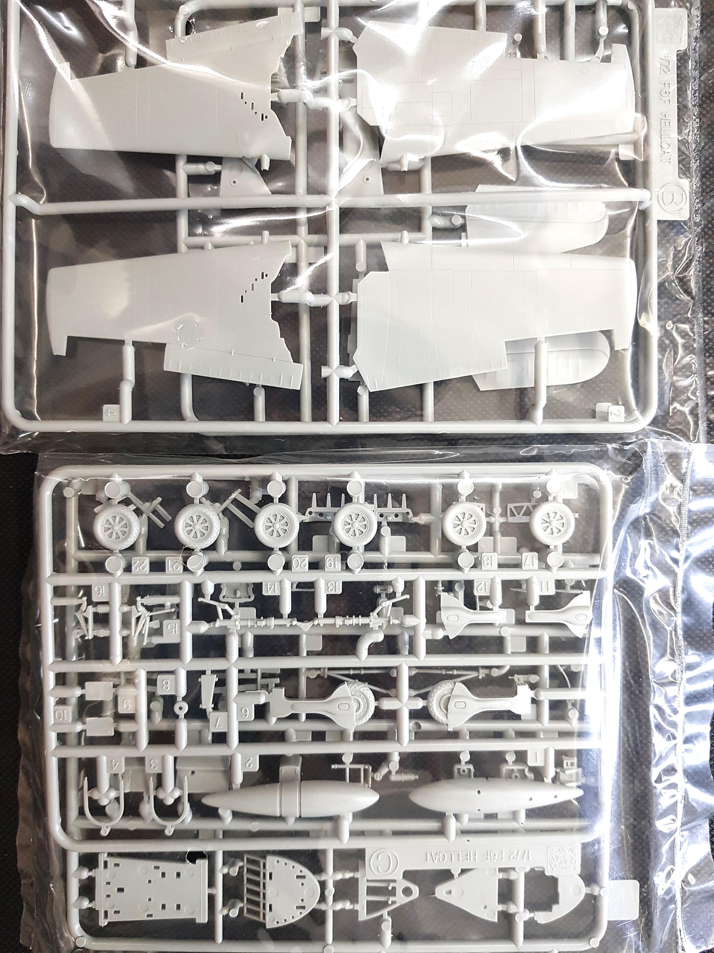 1/72 #5060 Dragon Cyber Hobby USAF Carrier Borne Fighter F6F-3 Hellcat ...