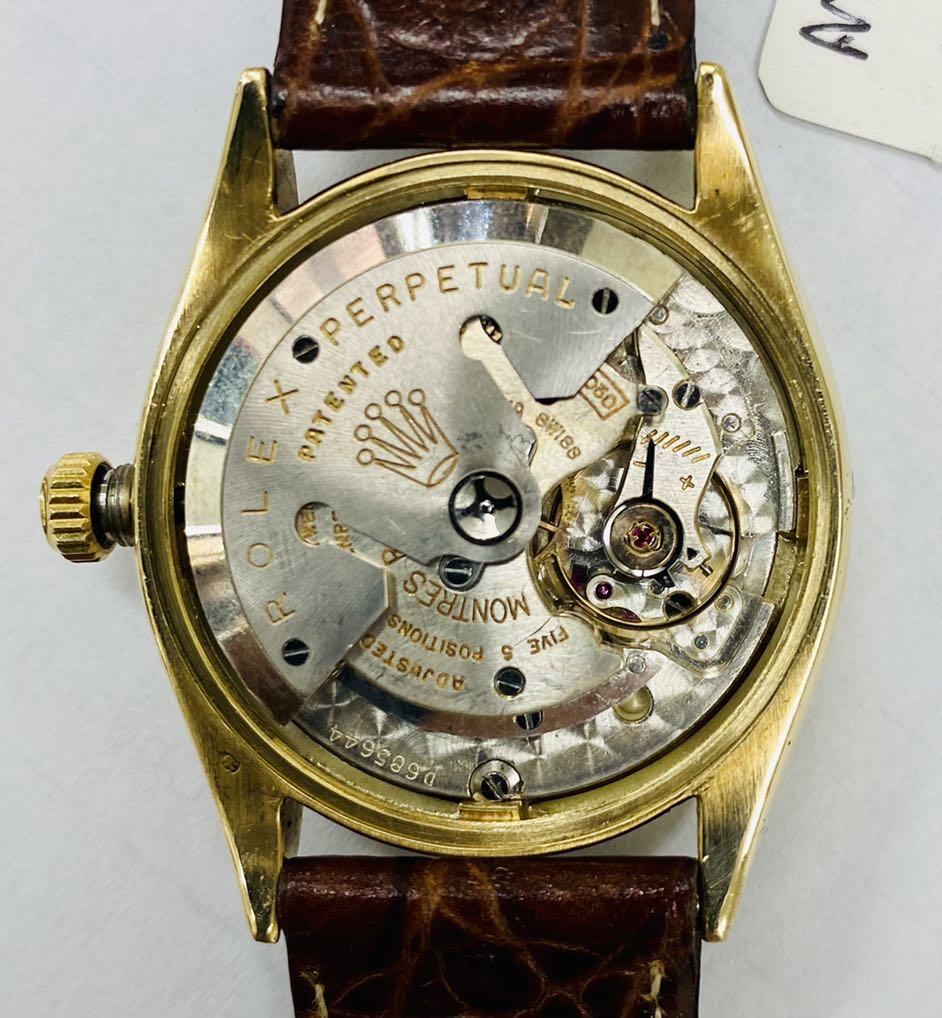 Vintage Rolex Perpetual 6564 Solid 14K Gold - 1956, Luxury, Watches on ...