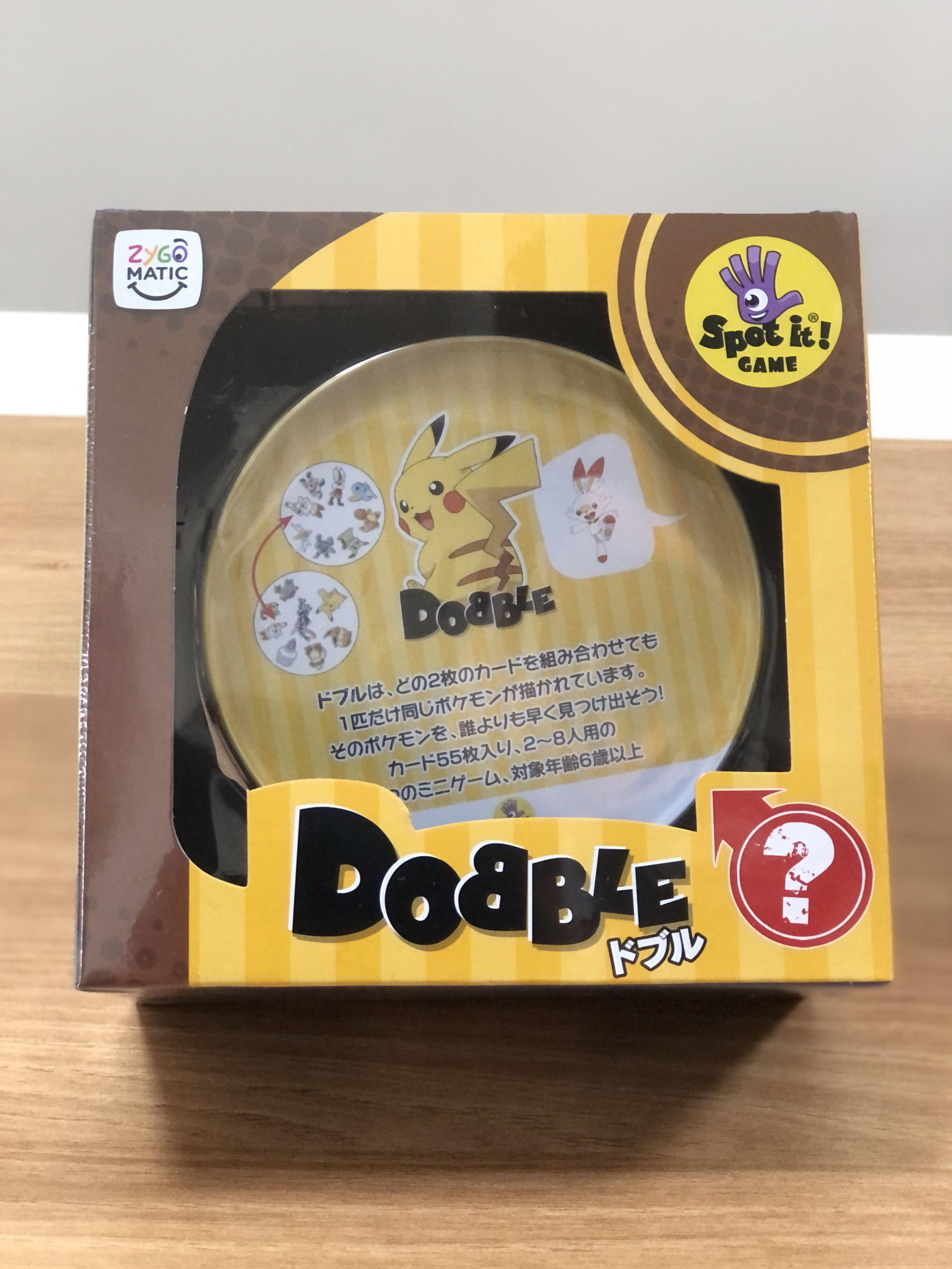 [正版] 寵物小精靈 嗒寶 多寶 Pokemon DOBBLE 日本直送 精靈寶可夢 比卡超 Pikachu, 興趣及遊戲, 玩具 & 遊戲類 - Carousell