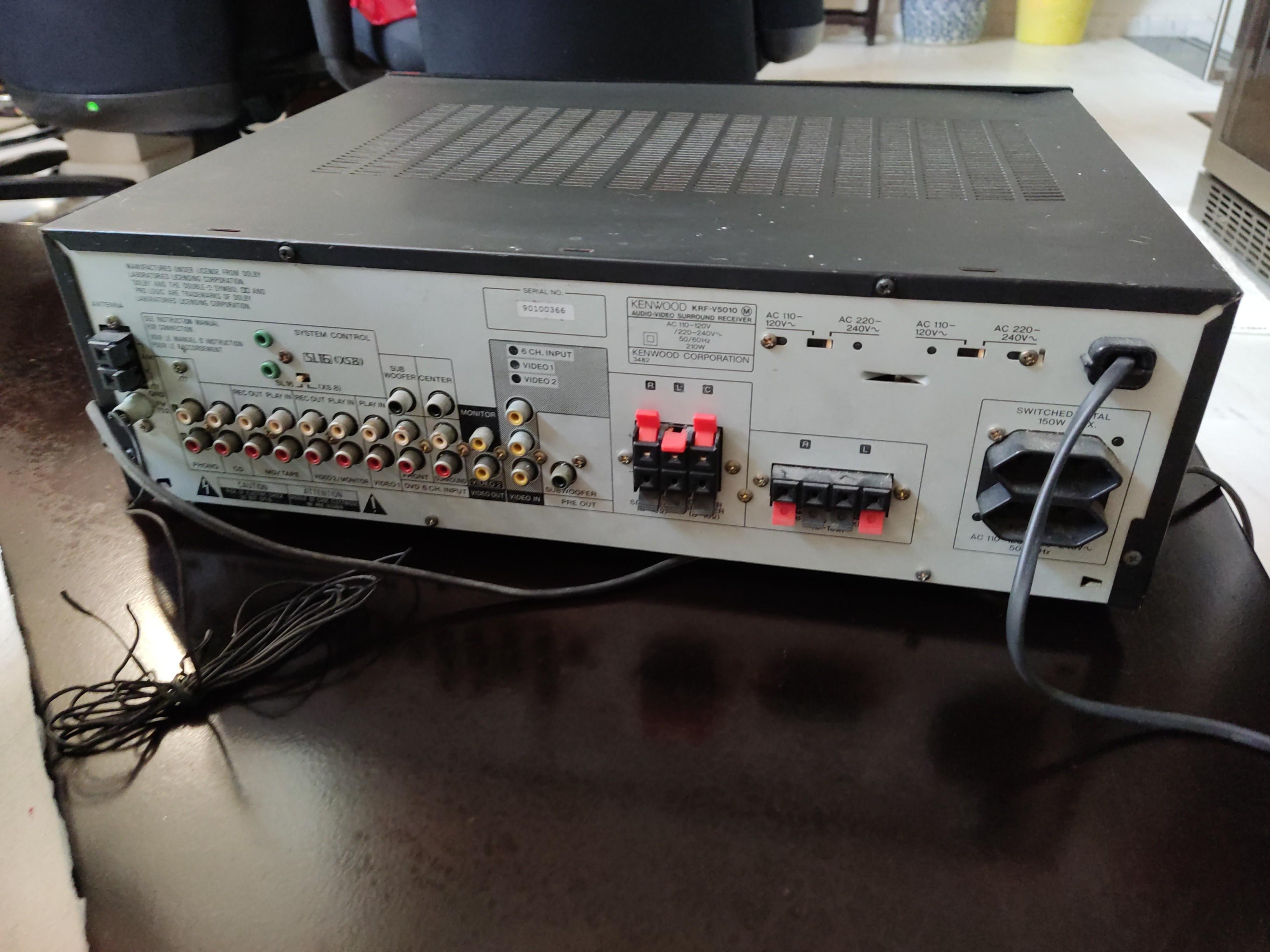 AV receiver Kenwood KRF-V5010, Audio, Soundbars, Speakers & Amplifiers ...