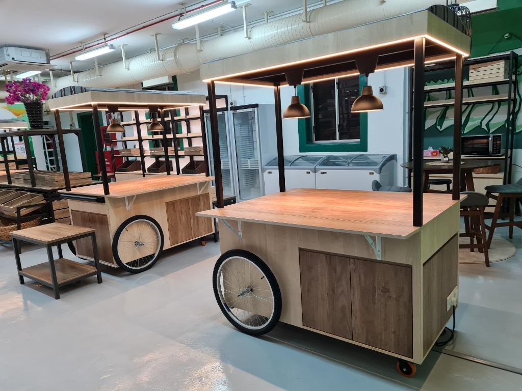 Build-to-order food stall mobile cart (can be customized to ...