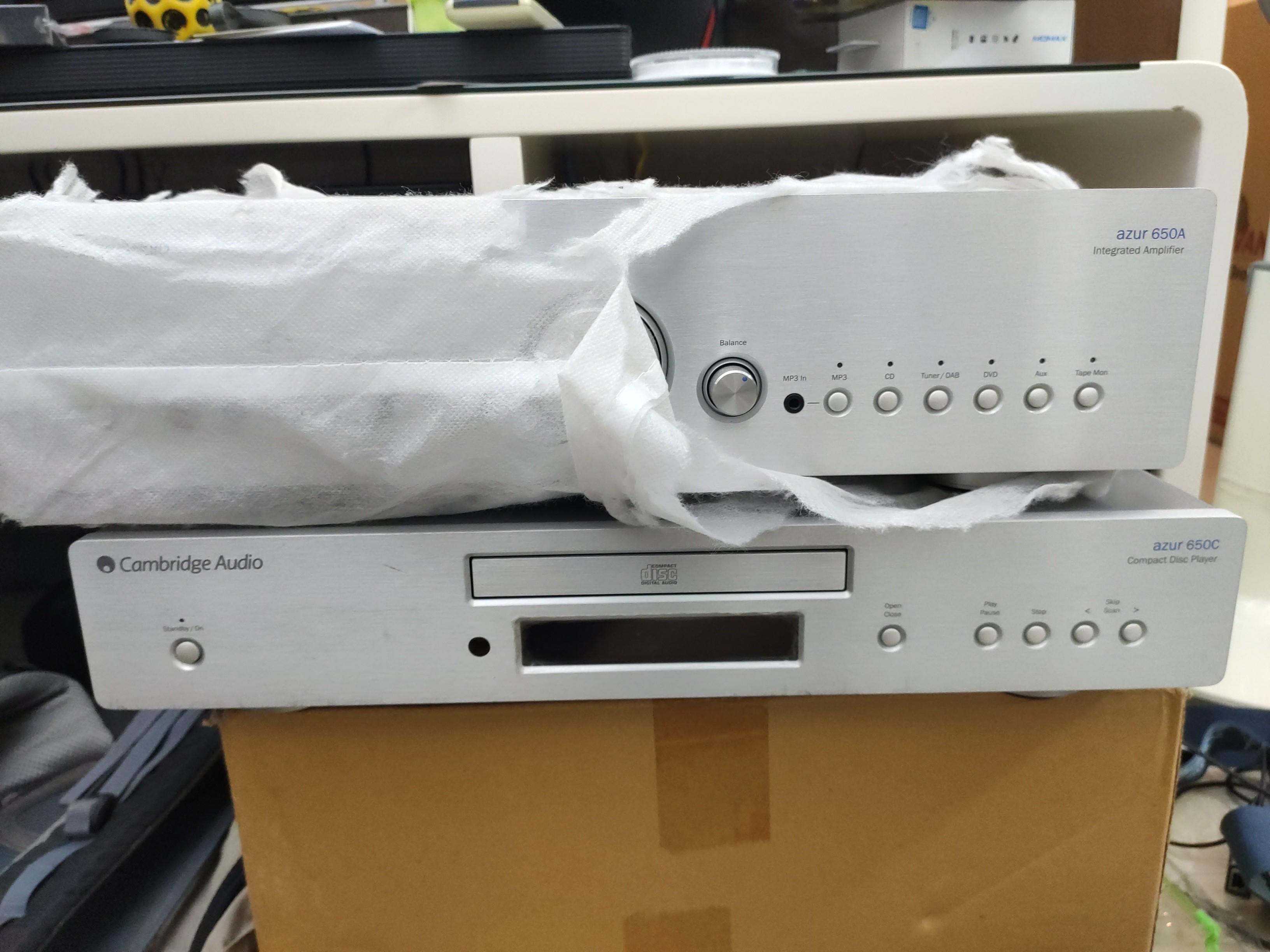 Cambridge Audio Azur Music system azur 650A + azur 650c compact disk ...