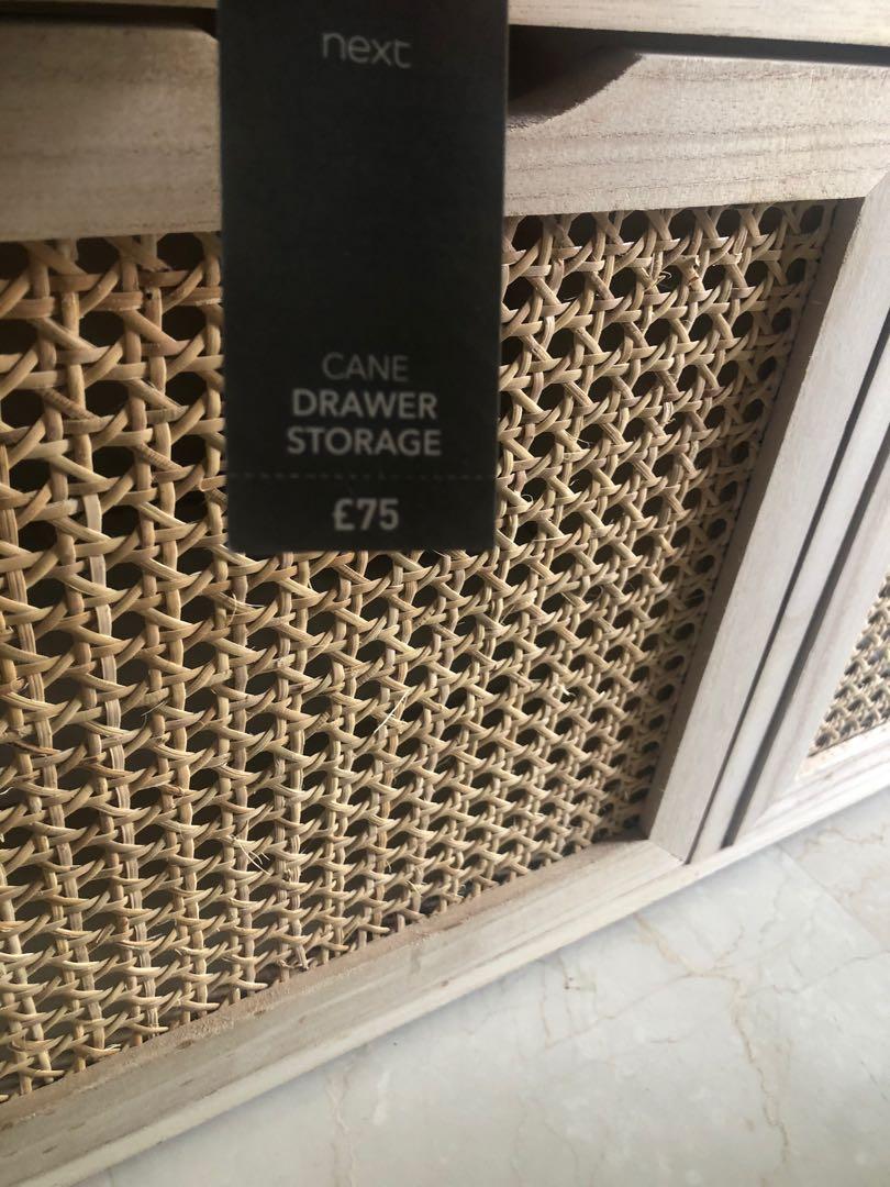 Brand New Cane drawer storage, Furniture & Home Living, Furniture ...