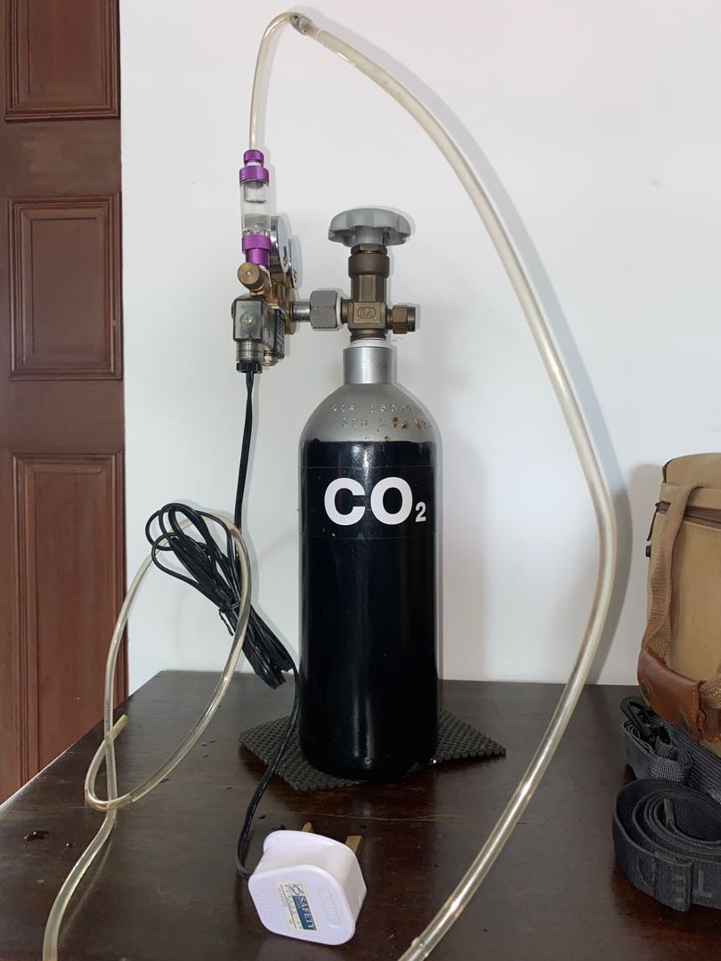 Co2 cylinder tank and meter, Everything Else on Carousell