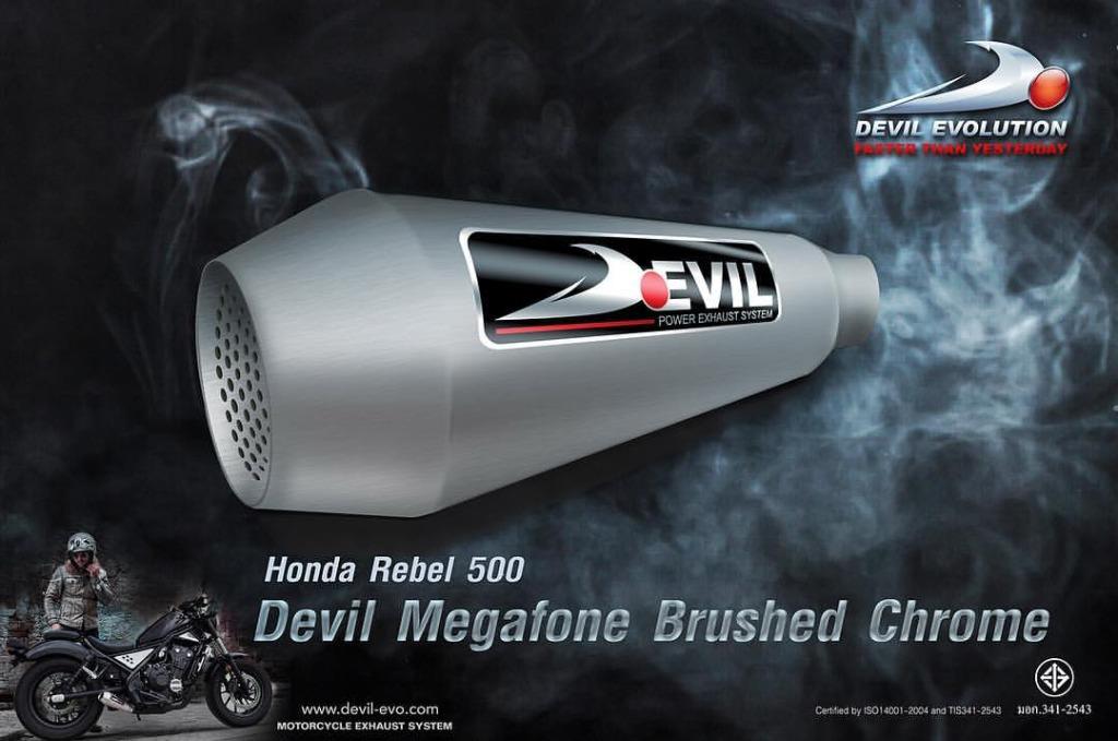 Devil Exhaust Systems Singapore Honda Rebel 500 2017 2018 2019 Euro 4 ...