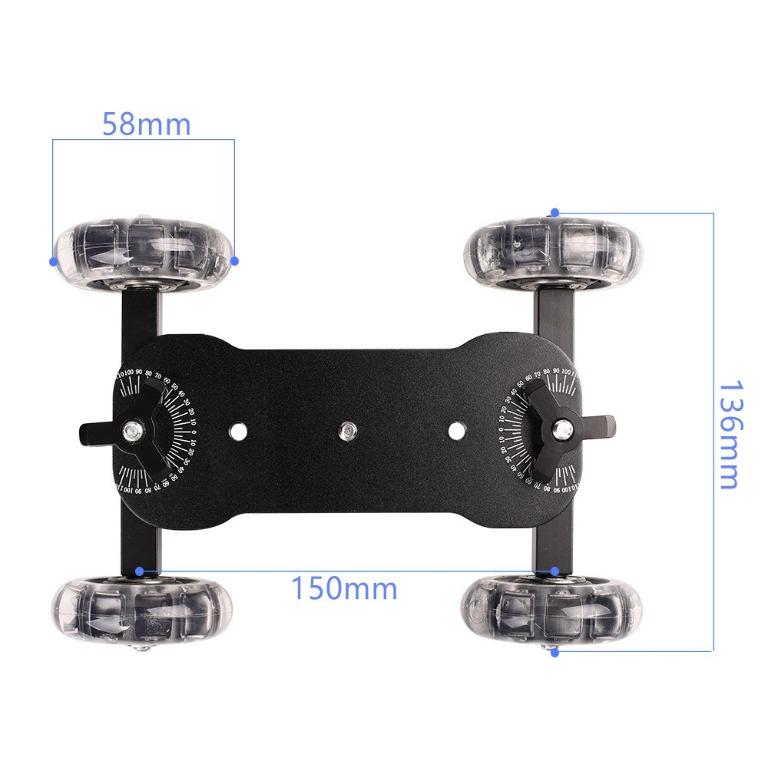 DSLR Desktop Camera Video Wheels Rail Rolling Track Slider Dolly Car ...