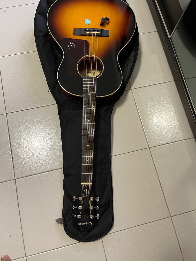 Epiphone EL-00 Pro Acoustic/Electric Guitar, Vintage Sunburst, Hobbies ...