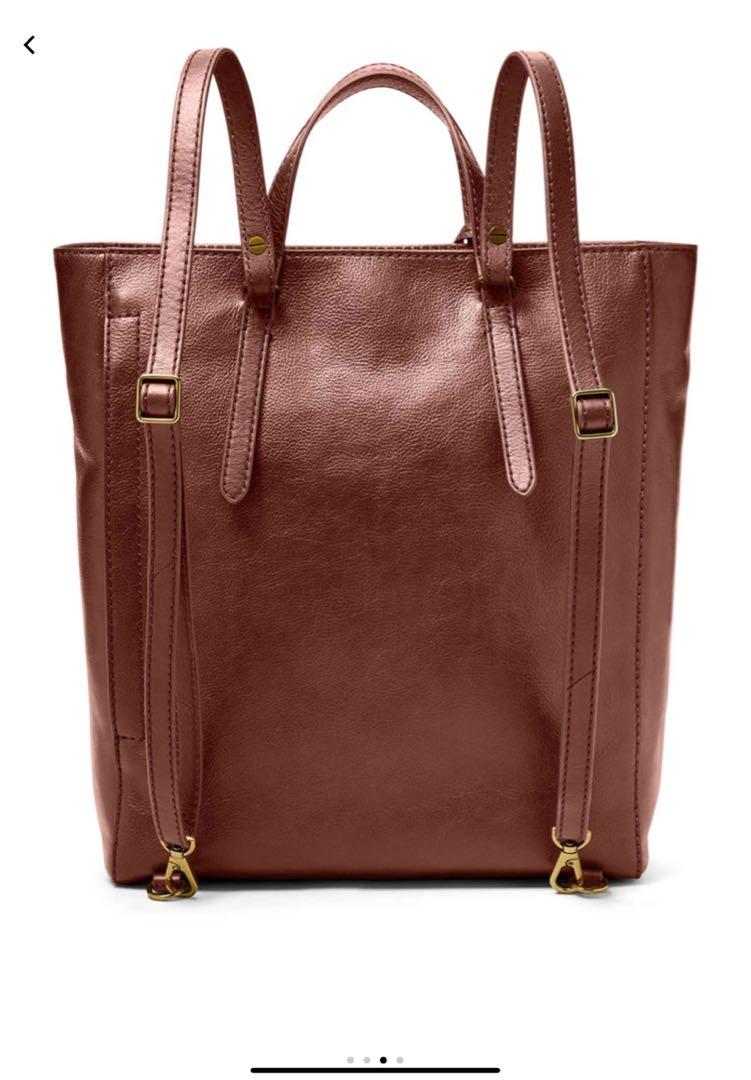 FOSSIL camilla convertible backpack, Women's Fashion, Bags & Wallets ...