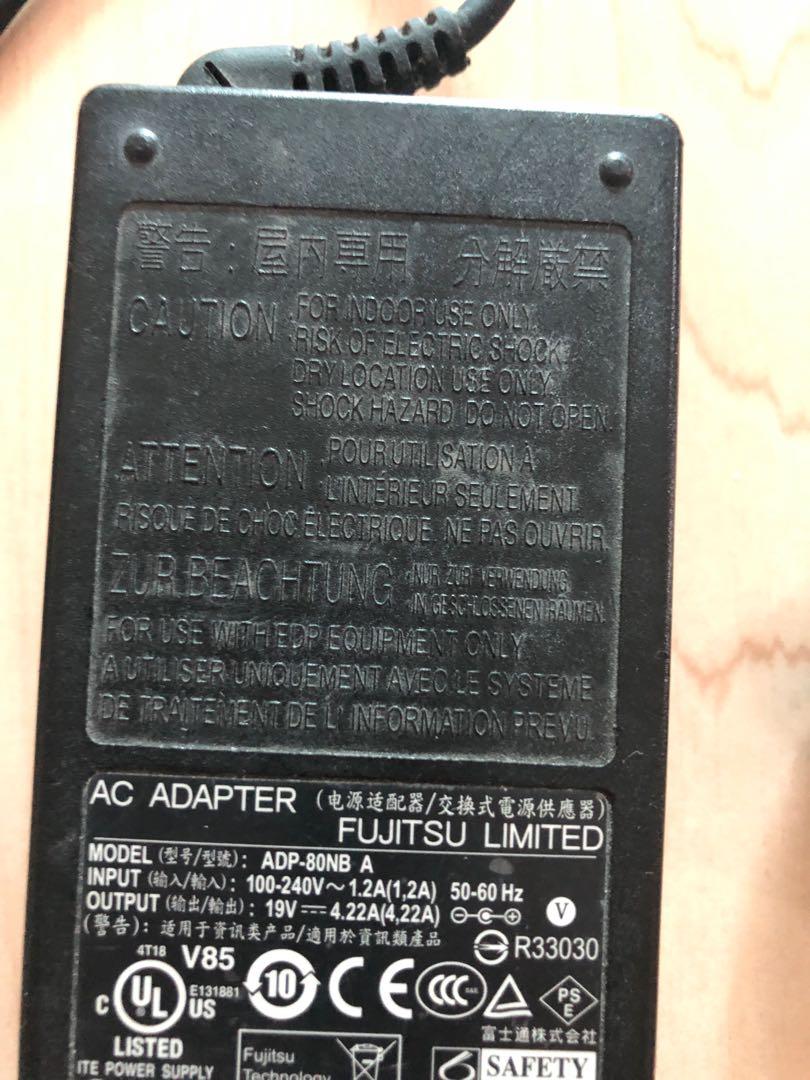 Fujitsu Original Laptop Charger, Computers & Tech, Parts & Accessories ...