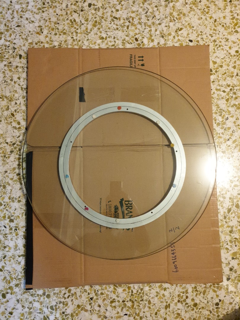 Glass Cover + Table Turner, Furniture & Home Living, Furniture, Tables ...