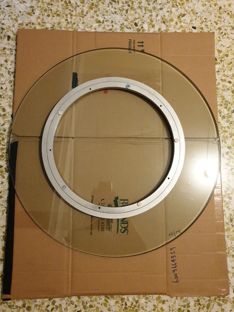 Glass Cover + Table Turner, Furniture & Home Living, Furniture, Tables ...